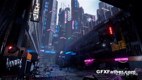 Unreal Engine Cyberpunk Outskirts Gfxfather