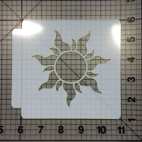 Tangled Sun 100 Stencil