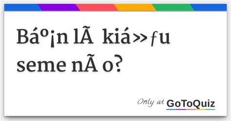Bạn Lí Kiểu Seme Ní O