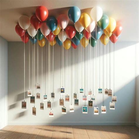 Diy Balloon Decoration Kit Polaroid Photo Prints With Balloons Photo