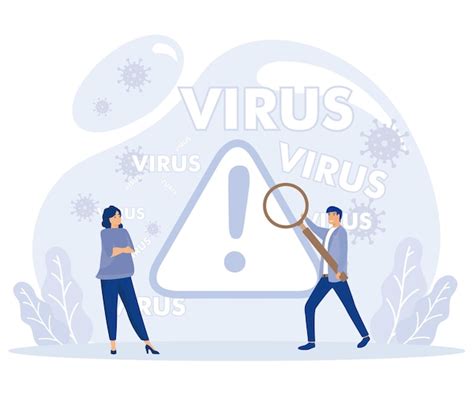 Premium Vector Computer Virus Concept Scam Alert Spam Malicious Application