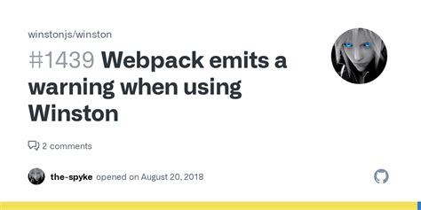 webpack emits a warning when using winston · issue 1439 · winstonjs