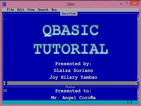 Qbasic Tutorial
