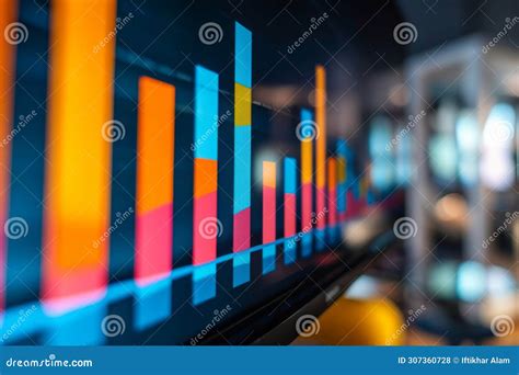 A Detailed Close Up View Of A Vibrant And Well Defined Bar Chart Displayed On A Wall A Bar