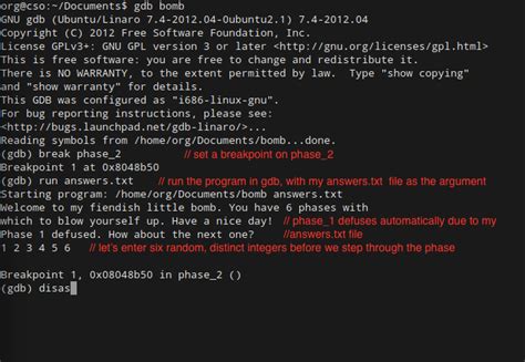 Binary Bomb Lab Phase 2