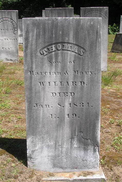 Thomas Willard 1815 1834 Find A Grave Memorial