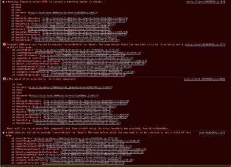 Bug Cypress E2e Test Route Navigation Failed To Execute Insertbefore On Node Crash