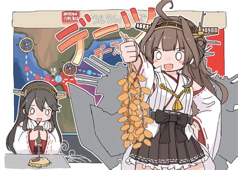 Kongou Haruna Haruna Kai Ni And Kongou Kai Ni Kantai Collection