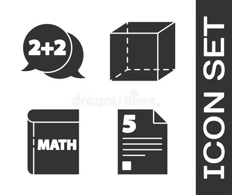 Set Test Or Exam Sheet Equation Solution Book With Word Mathematics