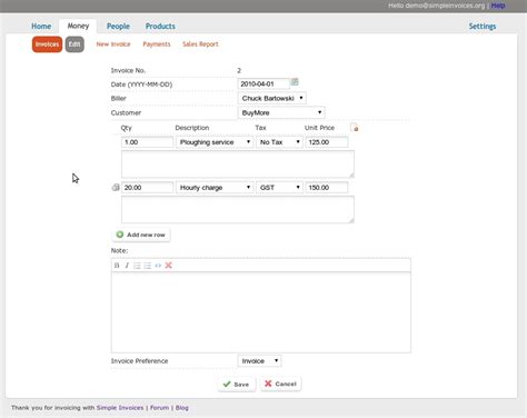 Open Source Invoice Invoice Design Inspiration