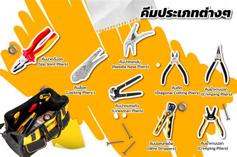 เปิดกล่องเครื่องมือช่าง คีมแบบไหนใช้ทำอะไรบ้าง