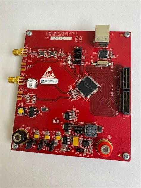 texas instruments ads5400 evm evaluation module circuit board modules
