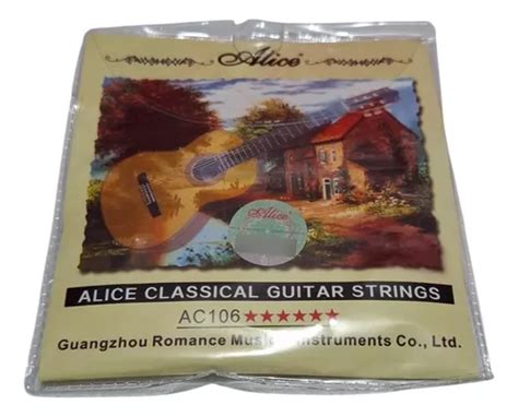 Encordado Guitarra Acústica Alice Classical Ac106 Nylon