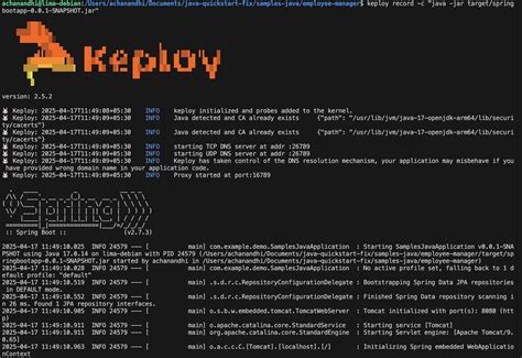 Java Sample Application