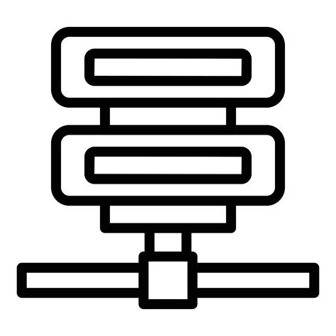 Big Data Server Icon Outline Style 15922619 Vector Art At Vecteezy