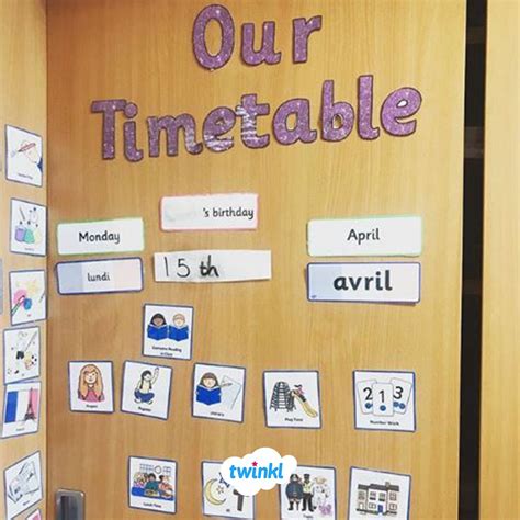 Free Visual Timetable Display Pack Visual Timetable Classroom Inspiration Classroom Displays