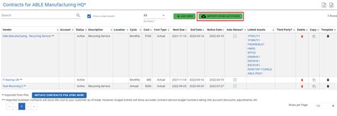 Importing Contracts From Autotask Primary Integration Autotask