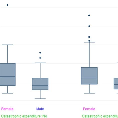 Catastrophic Expenditure By Patient Sex And Household Income