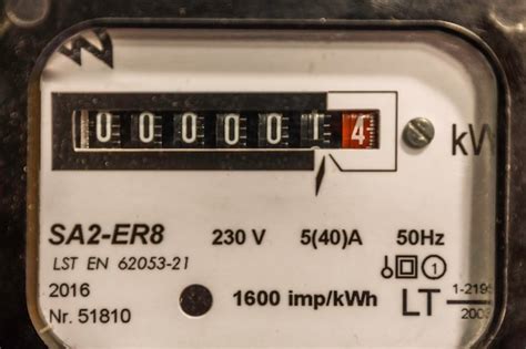 Premium Photo Electric Power Meter Measuring Power Usage
