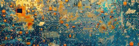 Premium Photo Closeup Of An Intricate Circuit Board With Glowing Connections