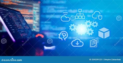 Programming Code Abstract Screen Of Software Developer Coding Script