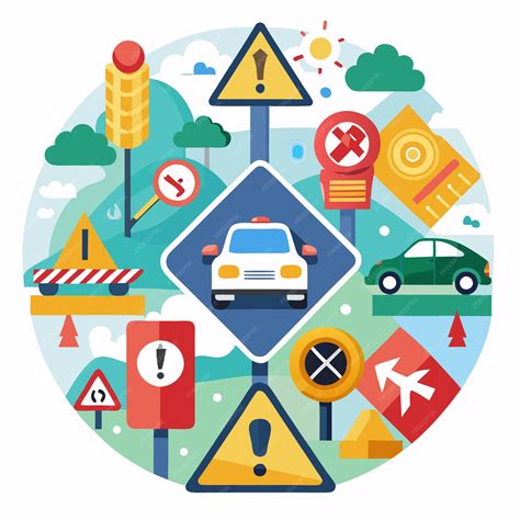 Premium Vector Comprehensive Guide To Traffic Signs Enhancing Road Safety