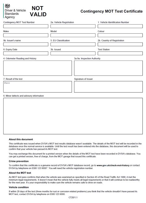 Mot Testing Guide For Test Stations N Mot Contingency Testing Procedures Guidance Gov Uk
