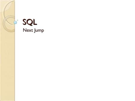 Sql Ppt