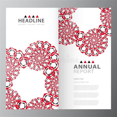 Annual Business Report Colorful Template Stock Vector Illustration Of Binder Layout 115161295