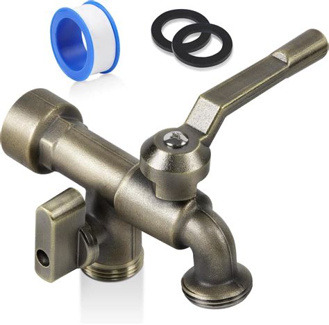 Outdoor Faucet Double Taps Water Faucet Frost Proof Outside