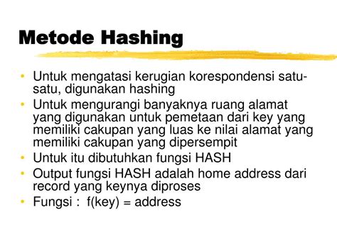 Ppt Struktur Data Hashing Powerpoint Presentation Free Download