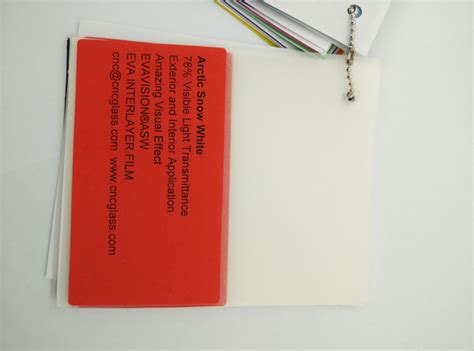 Arctic Snow White Ethylene Vinyl Acetate Copolymer Eva Interlayer Film For Laminated Glass