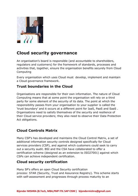 Cloud Security Governance Pdf