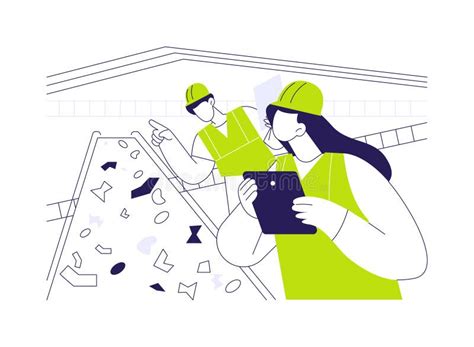 Recycling Plant Conveyor Abstract Concept Vector Illustration Stock Vector Illustration Of