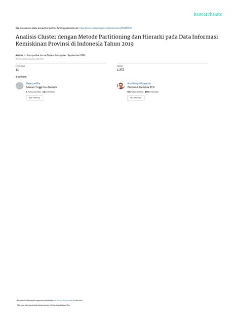 Analisisclusterdenganmetodepartitioningdanhi Pdf