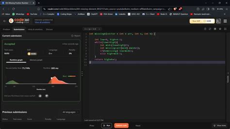 Kth Missing Positive Number Sujal Barnwal