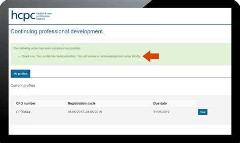 How To Submit A CPD Profile The HCPC