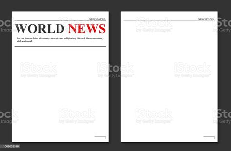 매일 신문 저널 비즈니스 프로 모션 뉴스 투명 한 배경에 고립의 크리에이 티브 벡터 일러스트 아트 디자인 이랑 템플릿입니다 추상