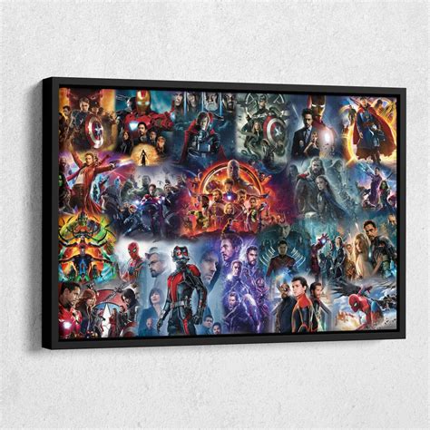 Marvel Movie Posters Marvel Comics Canvas Unique Design Wall Art Print