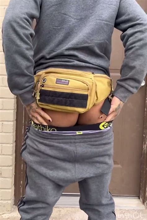 Cute Guy Shows Butt Off