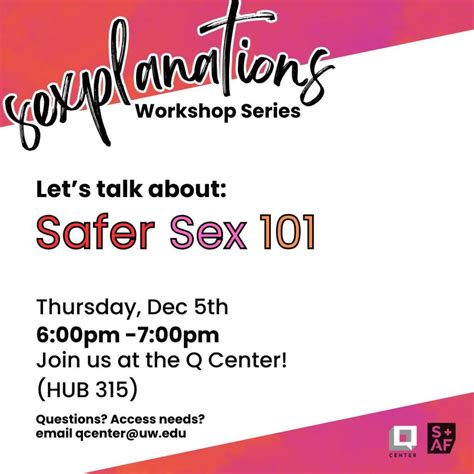 Sexplanations Workshop Q Center
