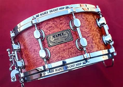 Mapex Maple Deluxe 80s Scarlett Birds Eye Reverb