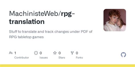GitHub MachinisteWeb Rpg Translation Stuff To Translate And Track Changes Under PDF Of RPG