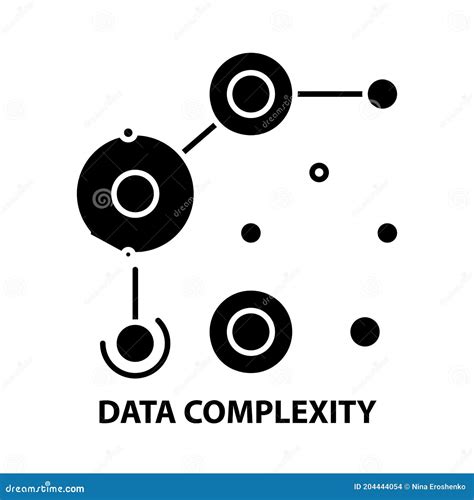 Data Complexity Icon Black Vector Sign With Editable Strokes Concept