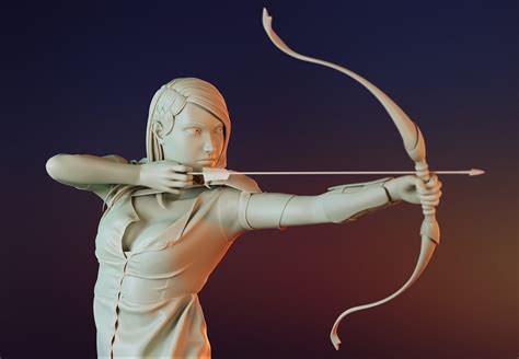 The Bow Girl Finished Projects Blender Artists Community