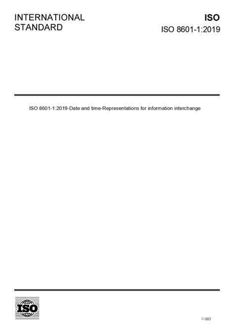 Iso 8601 1 2019
