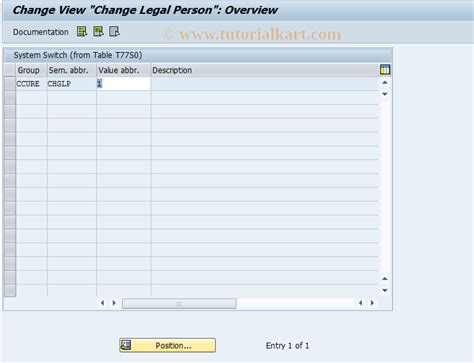 OOHRCE CHGLP SAP Tcode Change Legal Person Transaction Code