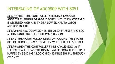 Interfacing Analaog To Digital Converter Adc0808 09 To 8051