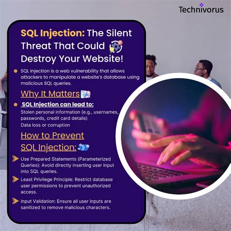 Technivorus 🚨 Sql Injection The Silent Threat To Your Website 🚨 Sql