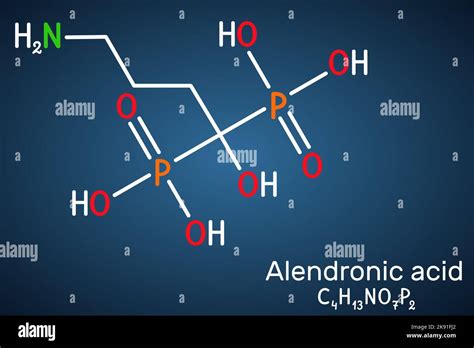 Alendronic Acid Molecule It Is Bisphosphonate Drug Used For Treatment Of Osteoporosis